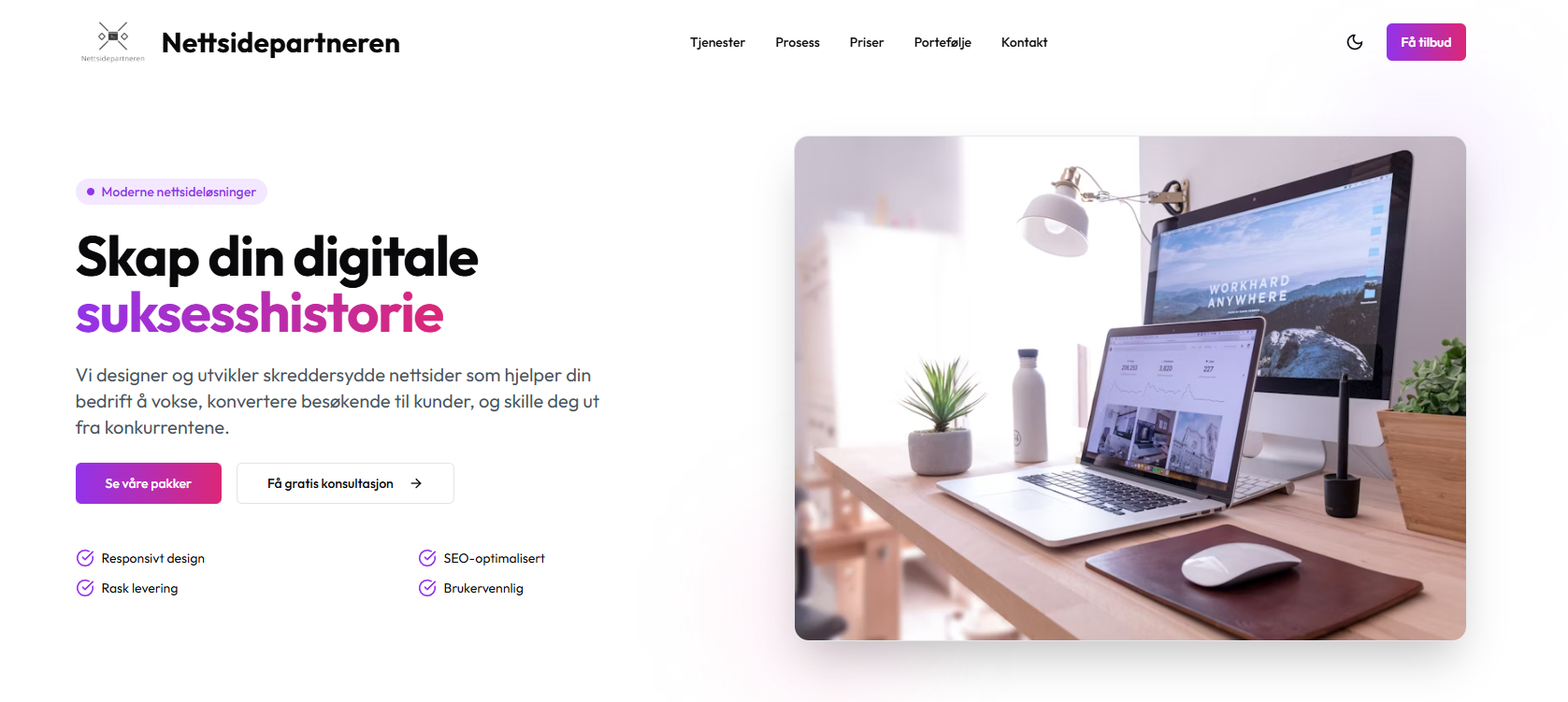 Nettsidepartneren | Rimelige og profesjonelle nettsider for din bedrift